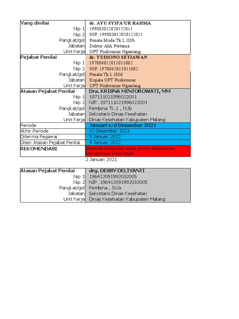 AYU SYIFA SKP NEW 1 Fix Versi 1 | PDF | Kesehatan Holistik