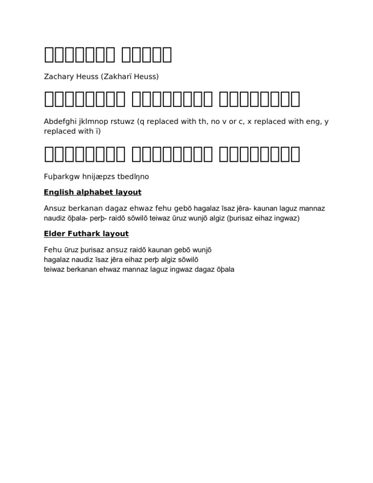 Elder Futhark Runes | PDF