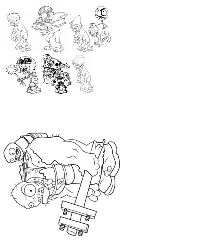 Zombies para Colorear | PDF