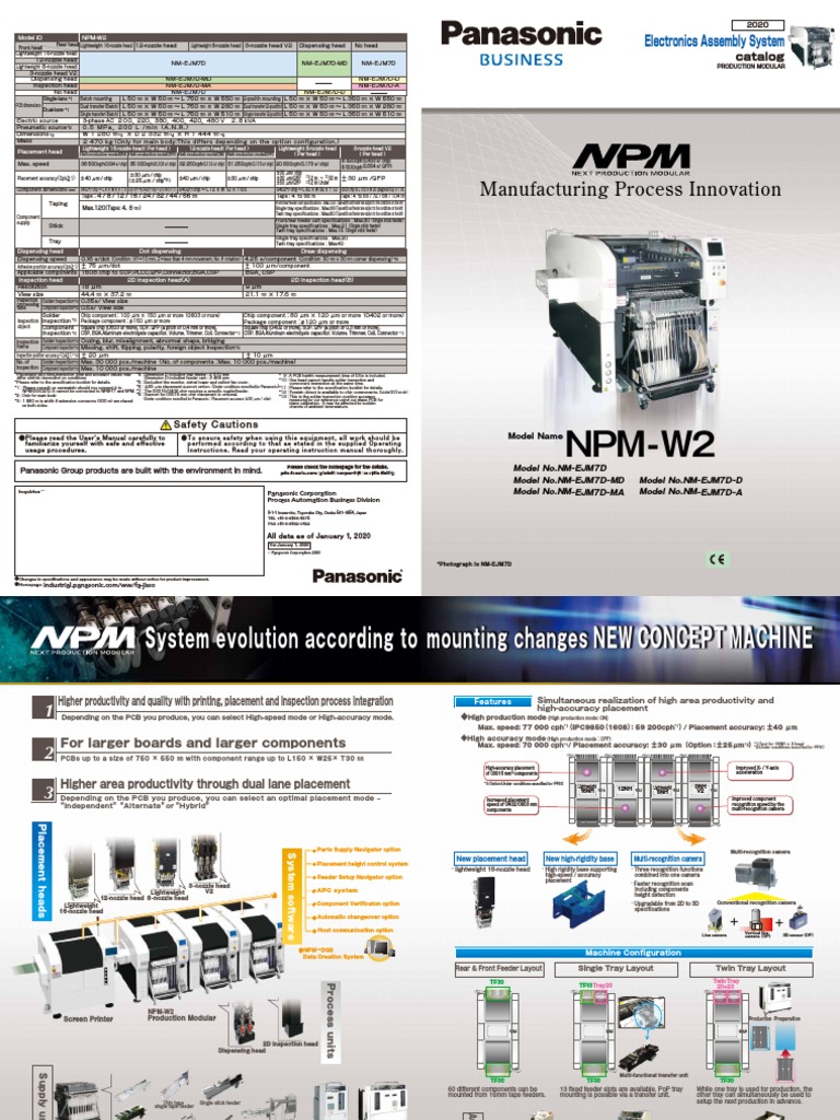 NPM-W2: Manufacturing Process Innovation | PDF | Printed Circuit Board ...