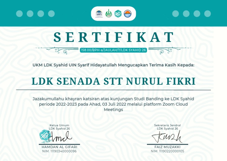 Sertifikat LDK | PDF