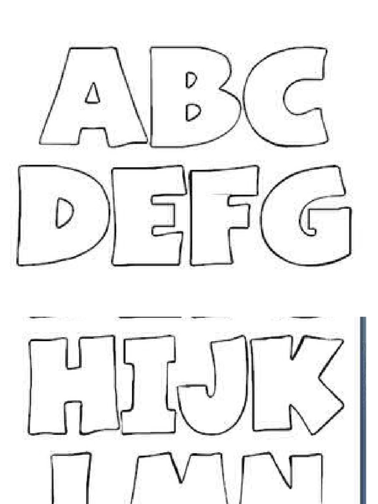 molde de letras | PDF