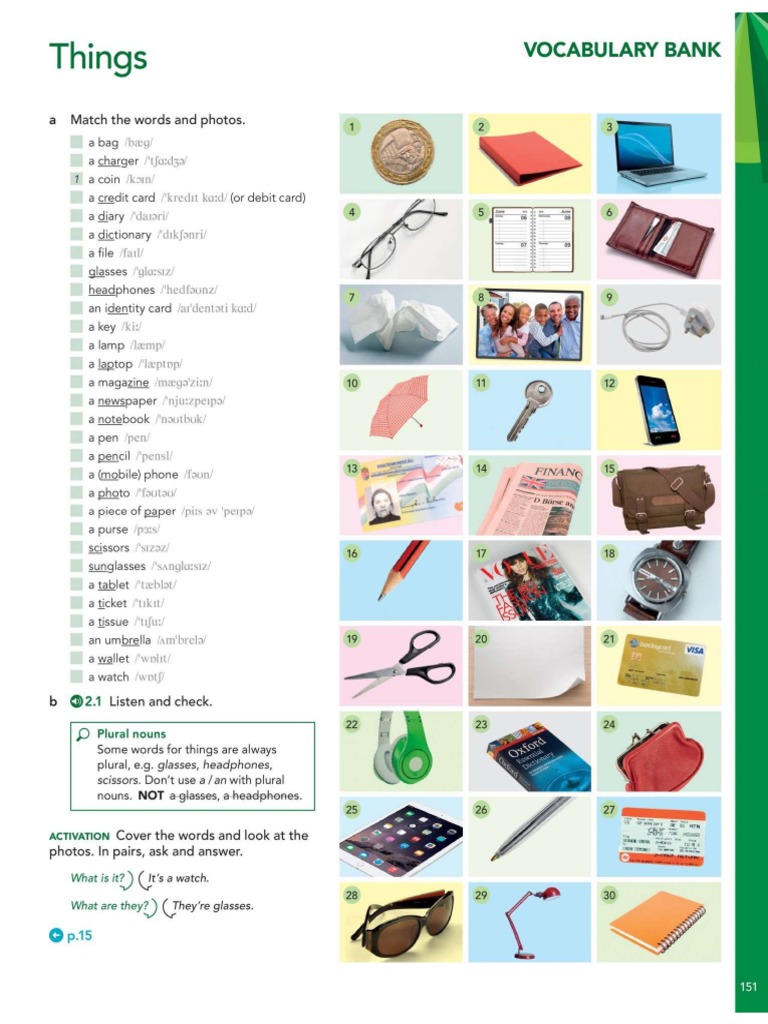 Vocabulario Unidad 2 | PDF