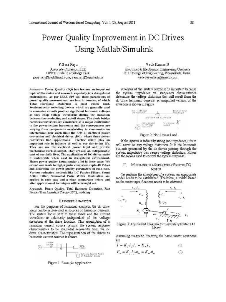 Power Quality Improvement in DC Drives Using Matlab/Simulink | PDF | Power Inverter | Rectifier