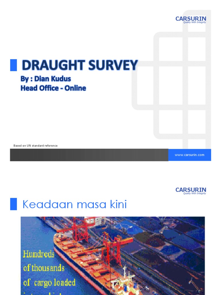 Draught Survey | PDF