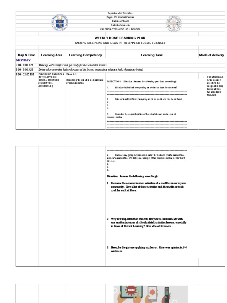 Diass Quarter 2 Week 1-2 | PDF | Communication | Cognition