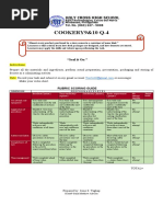 Rubric For Preparing Appetizers | PDF