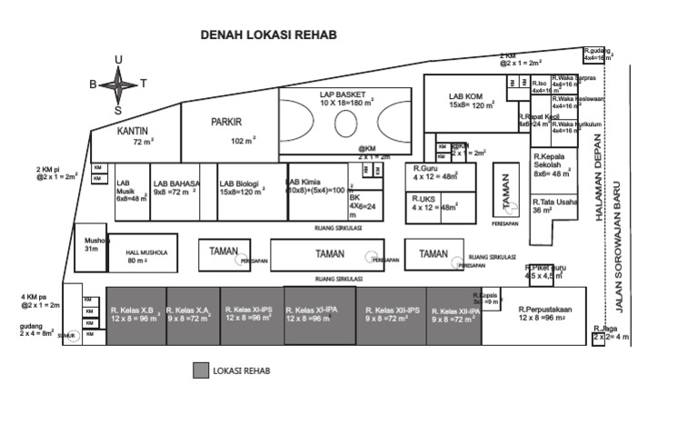 Denah Ruang REHAB 2021 | PDF