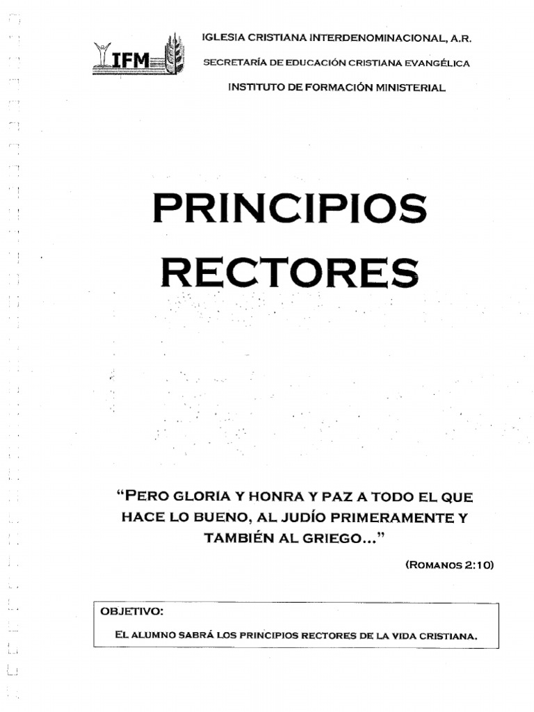 Principio Rector | PDF