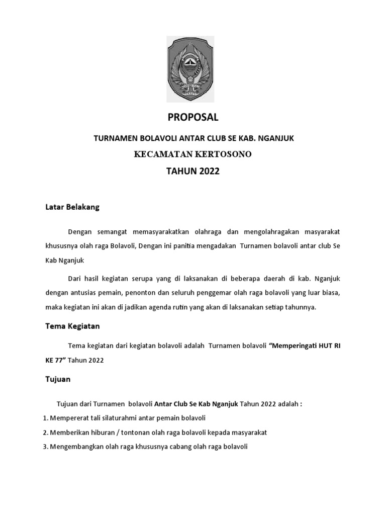 Proposal Turnamen GS 2022 | PDF