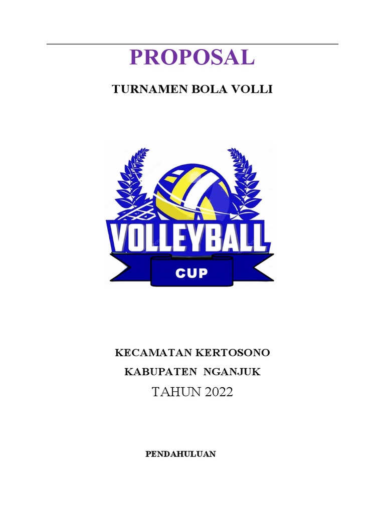 PROPOSAL BOLA VOLLY Docx | PDF