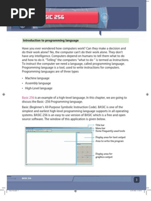 Basic256 Free Download CH 7 BASIC 256 A PROGRAMMING LANGUAGE | PDF