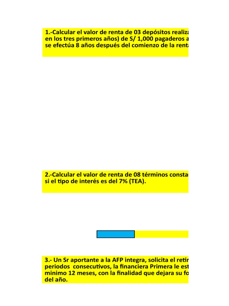S15.s1 Ejercicios de Anualidades | PDF | Bancos | Dinero