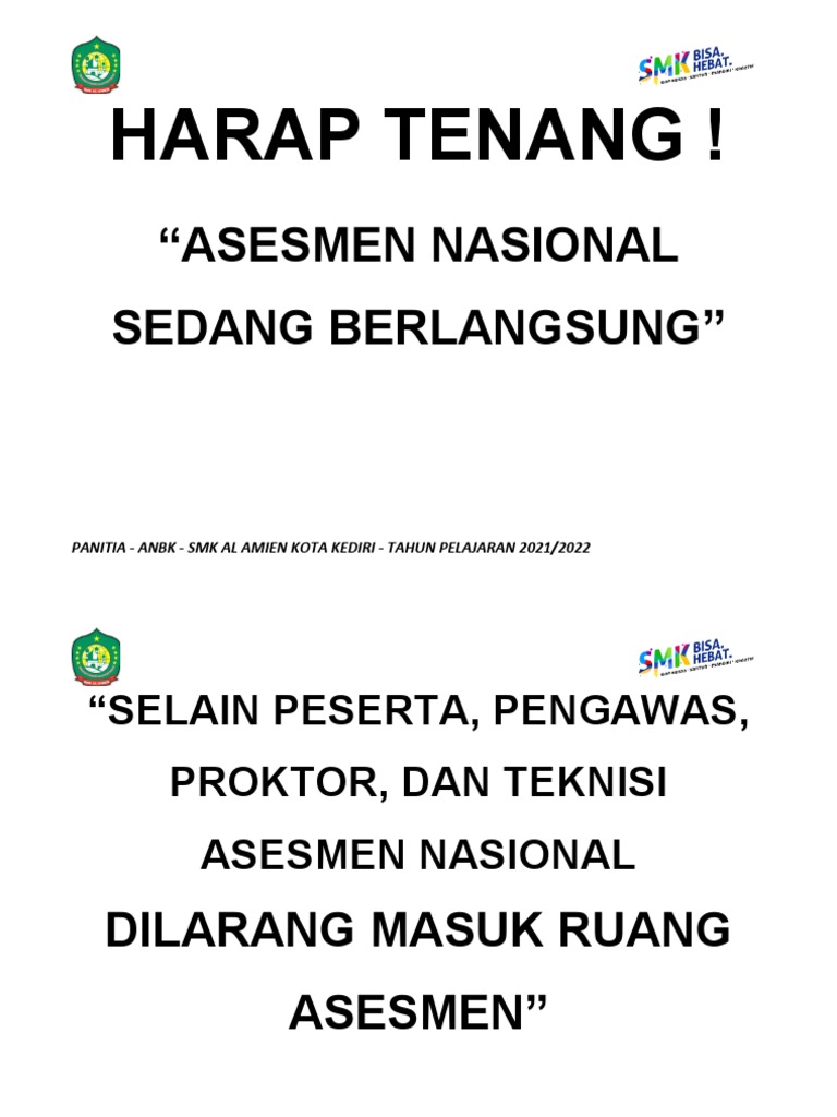 Tempelan Ruang Anbk | PDF