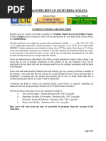 Pradhan Mantri Suraksha Bima Yojana Form | PDF | Identity Document ...