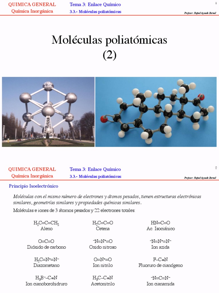 El principio isoelectrónico y las similitudes en las propiedades ...