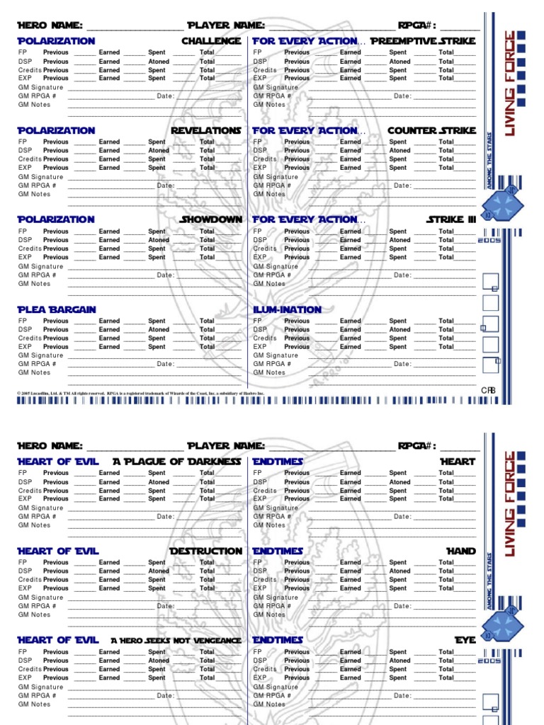 Star Wars Living Force - Among The Stars - Session Checklist Year 5 ...