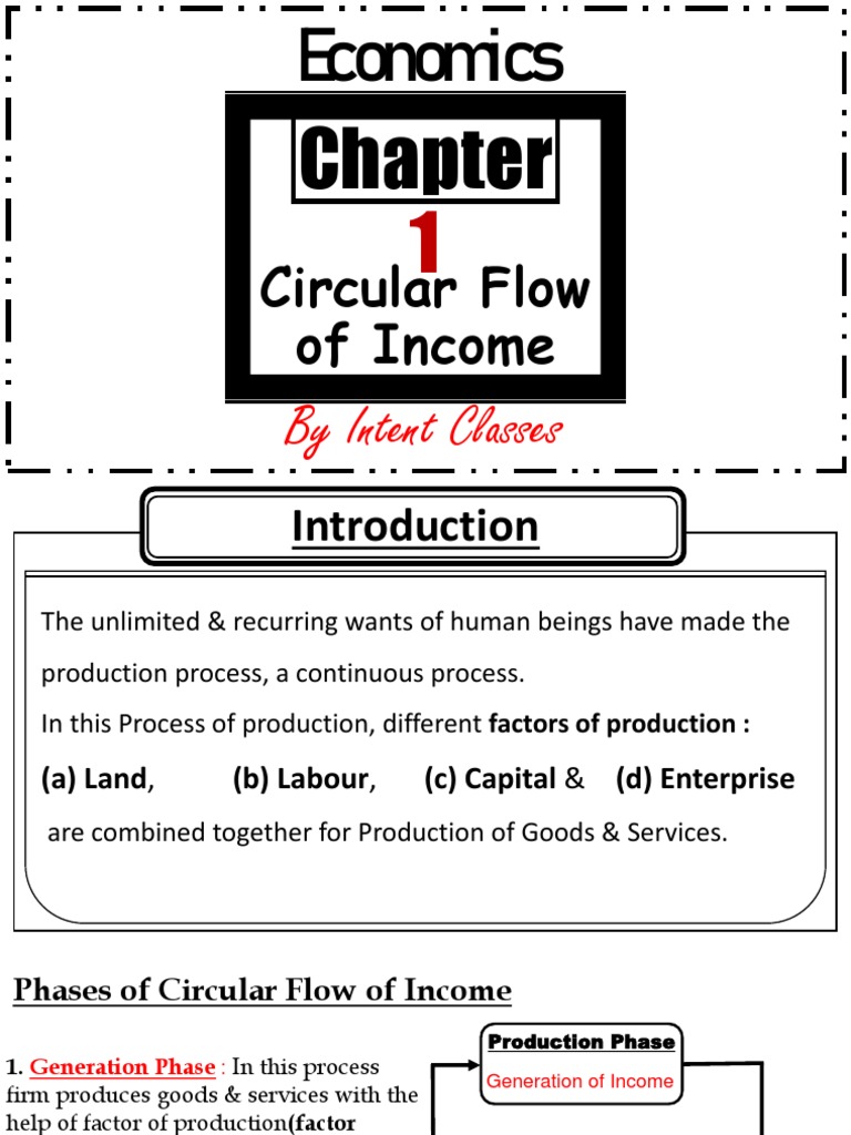 Phases of Circular Flow of Income | PDF | Income | Macroeconomics