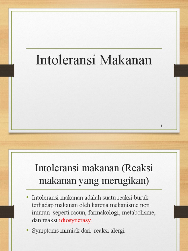 4, Intoleransi Makanan - ITKA | PDF