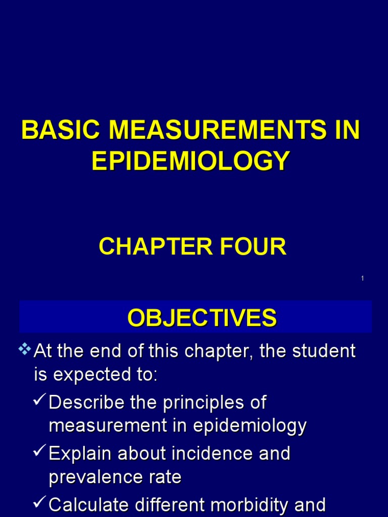 Basic Measurements in Epidemiology | PDF | Incidence (Epidemiology) | Prevalence