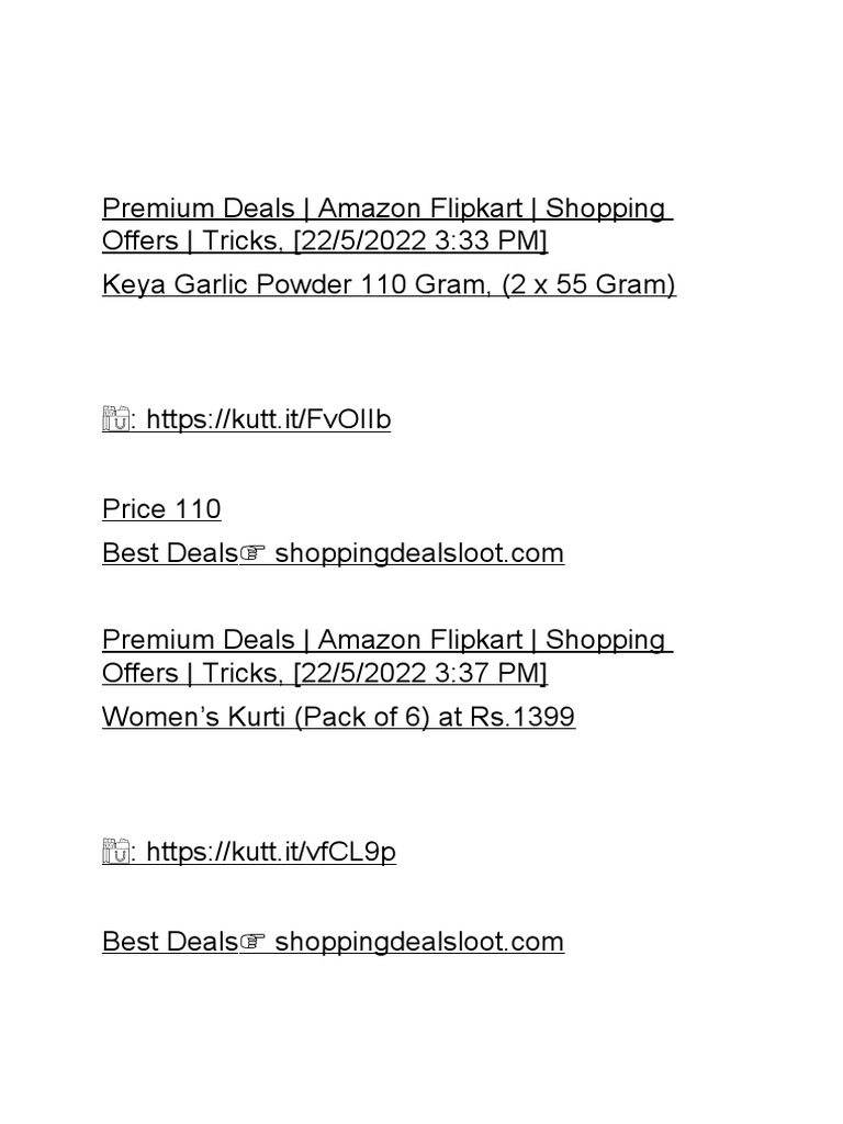 Premium Deals | PDF