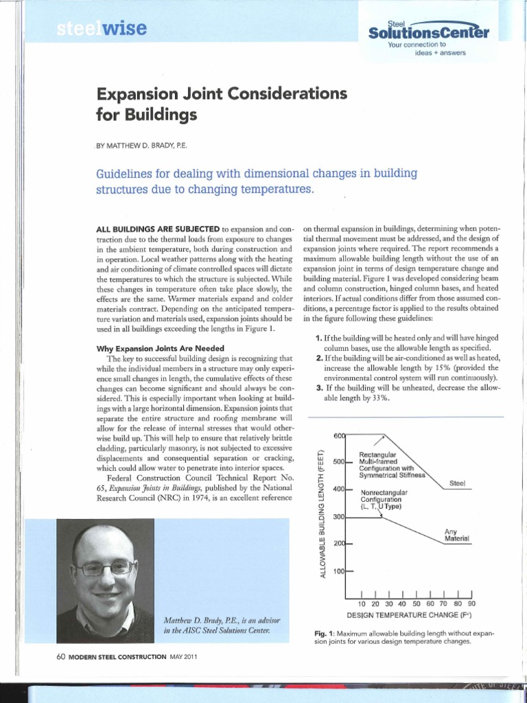 AISC Paper Expansion Joint AISC Paper | PDF
