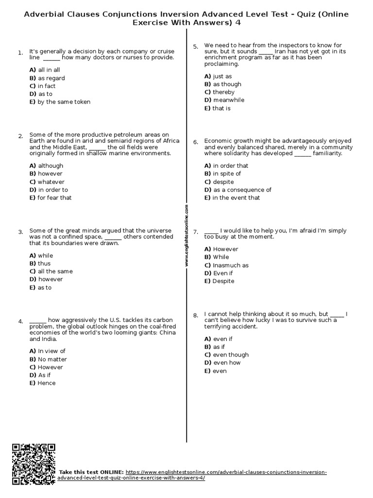 356 Adverbial Clauses | PDF