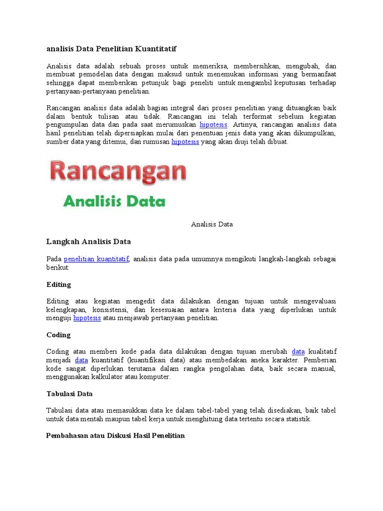 Analisis Data Kuantitatif dan Chi-Square | PDF | Metode & Bahan Ajar