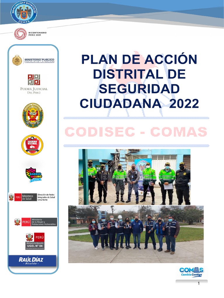 PADSC 2022 CODISEC COMAS Oficial | PDF | La violencia contra las ...