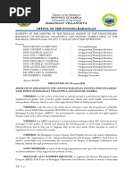 Barangay Resolution On BDRRMC | PDF | Emergency Management | Disaster ...