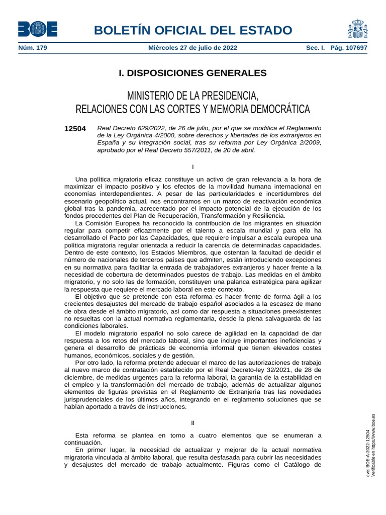 Boe A 2022 12504 | PDF | Ministerio (Departamento de Gobierno) | Derecho laboral