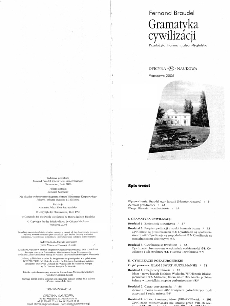 Braudel, Fernand - Gramatyka Cywilizacji | PDF