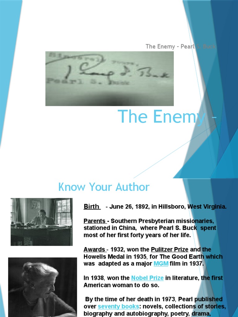 The Enemy - Pearl S. Buck | PDF | General Fiction