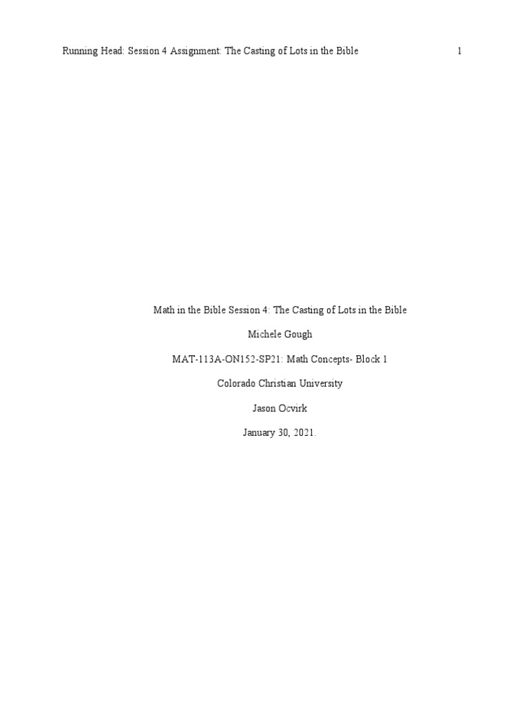 The Casting of Lots in The Bible - Edited | PDF | Jonah | Jesus