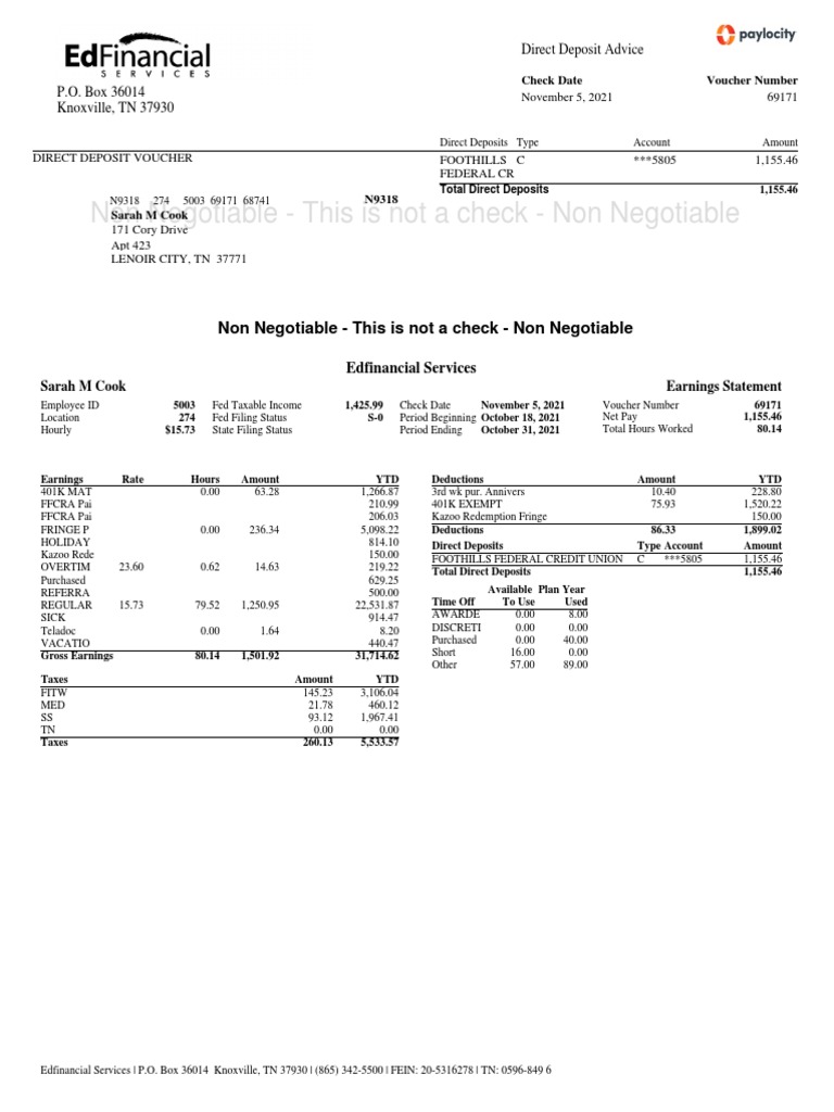 Non Negotiable - This Is Not A Check - Non Negotiable | PDF | 401(K ...