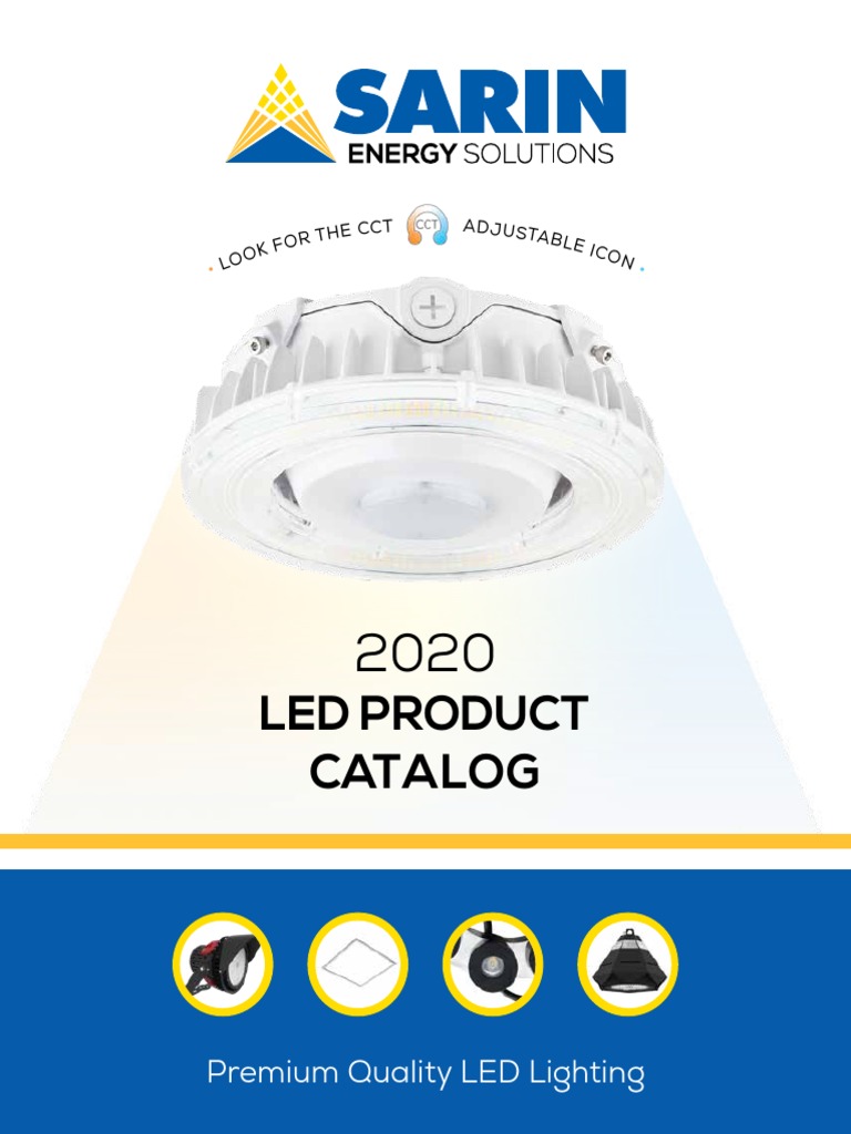 2020 Sarin Led Catalog Web | PDF | Lighting | Compact Fluorescent Lamp