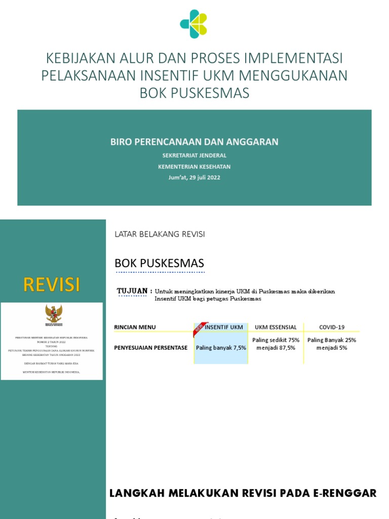 #1user Manual Erenggar Revisi BOK Puskesmas Utk Insentif UKM | PDF