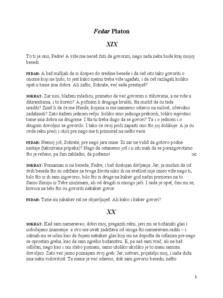 Platon - Fedar | PDF