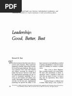 Bass 1990 | PDF | Transformational Leadership | Leadership