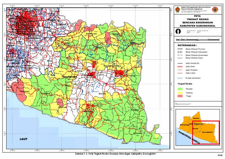 Peta Tingkat Resiko Kab Gunungkidul | PDF