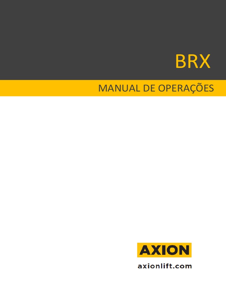 P0008119 BRX Manual de Operações | PDF | Motores | Eletricidade
