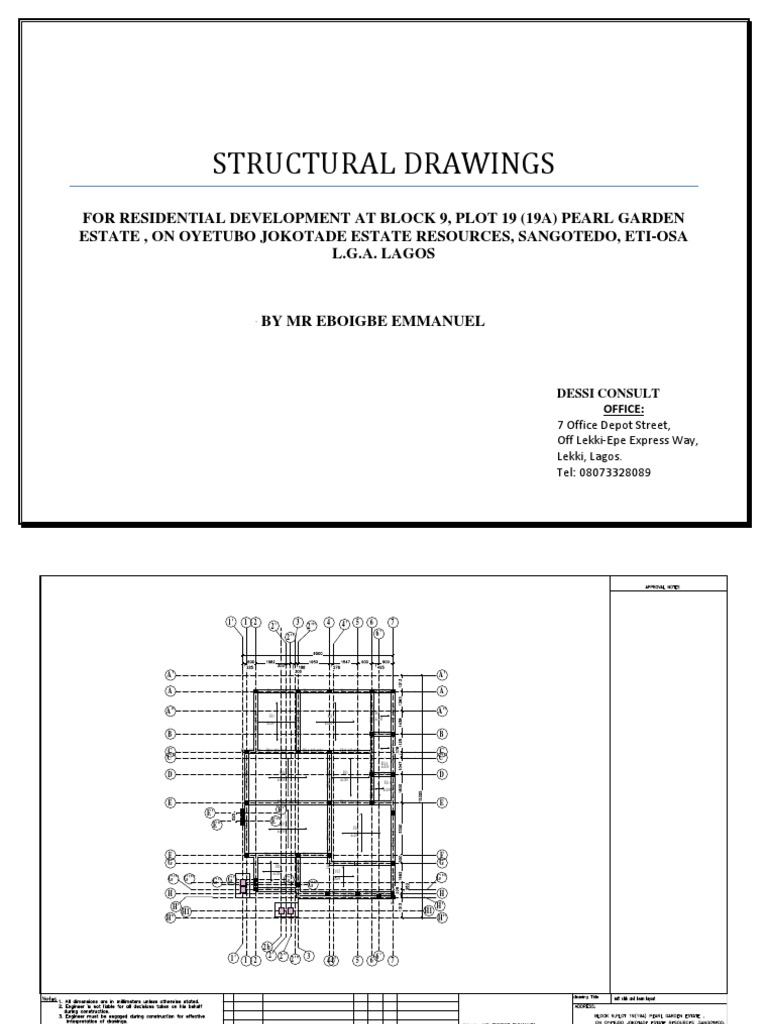 Structural Drawings | PDF