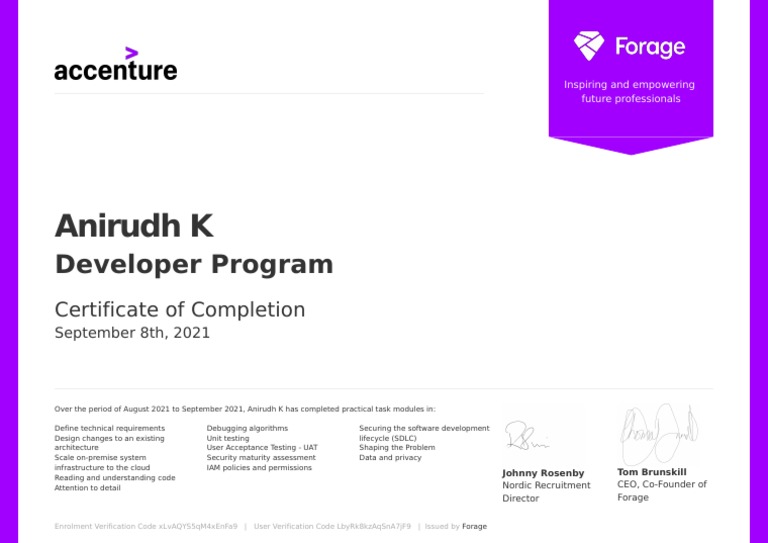 Accenture Virtual Experience Program | PDF