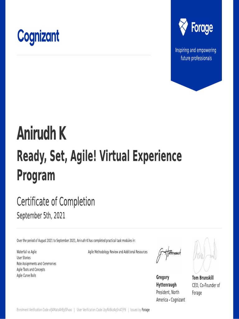 Cognizant Virtual Experience Program | PDF