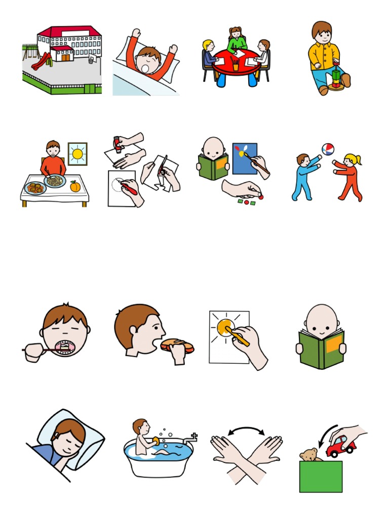 Pictogramas Rutinas | PDF