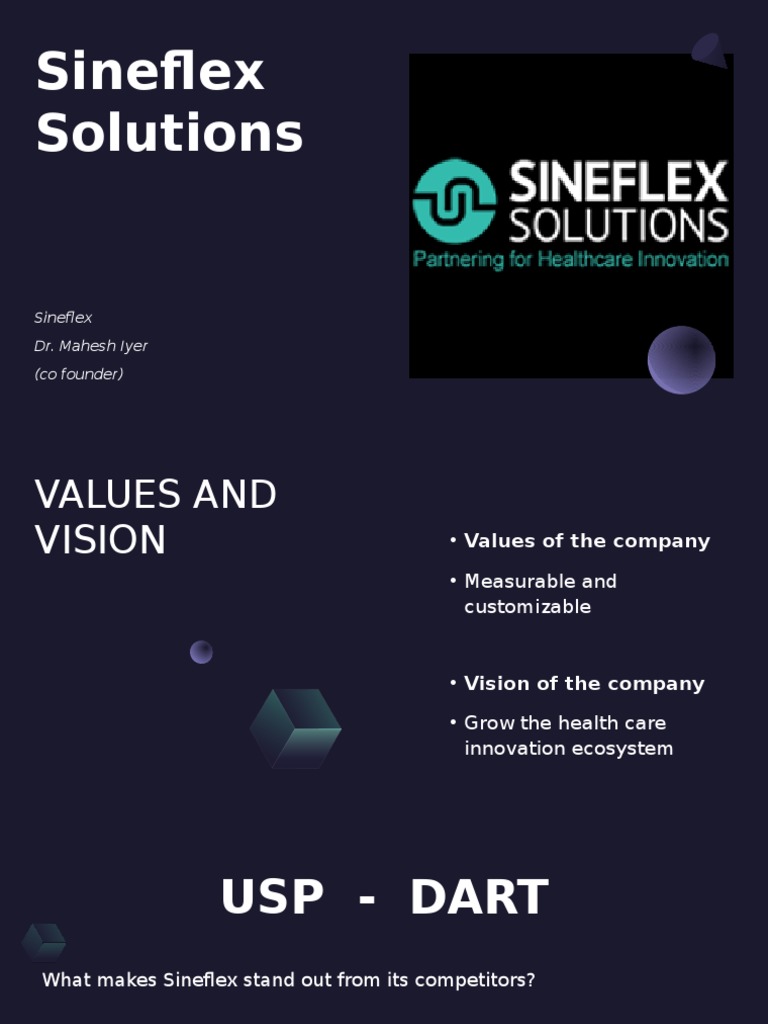 Sineflex Solutions: Sineflex Dr. Mahesh Iyer (Co Founder) | PDF | Health Care | Innovation