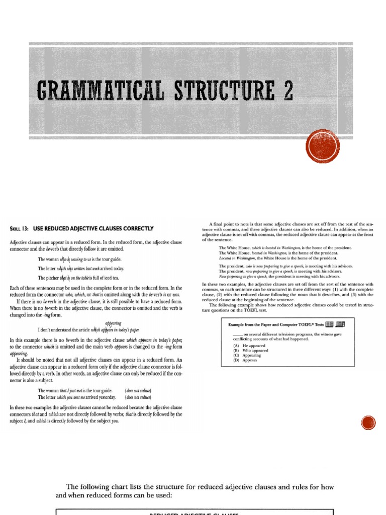 Grammatical Structure 2 | PDF