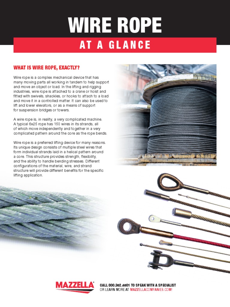 Mazzella Wire Rope Overview | PDF | Wire | Rope