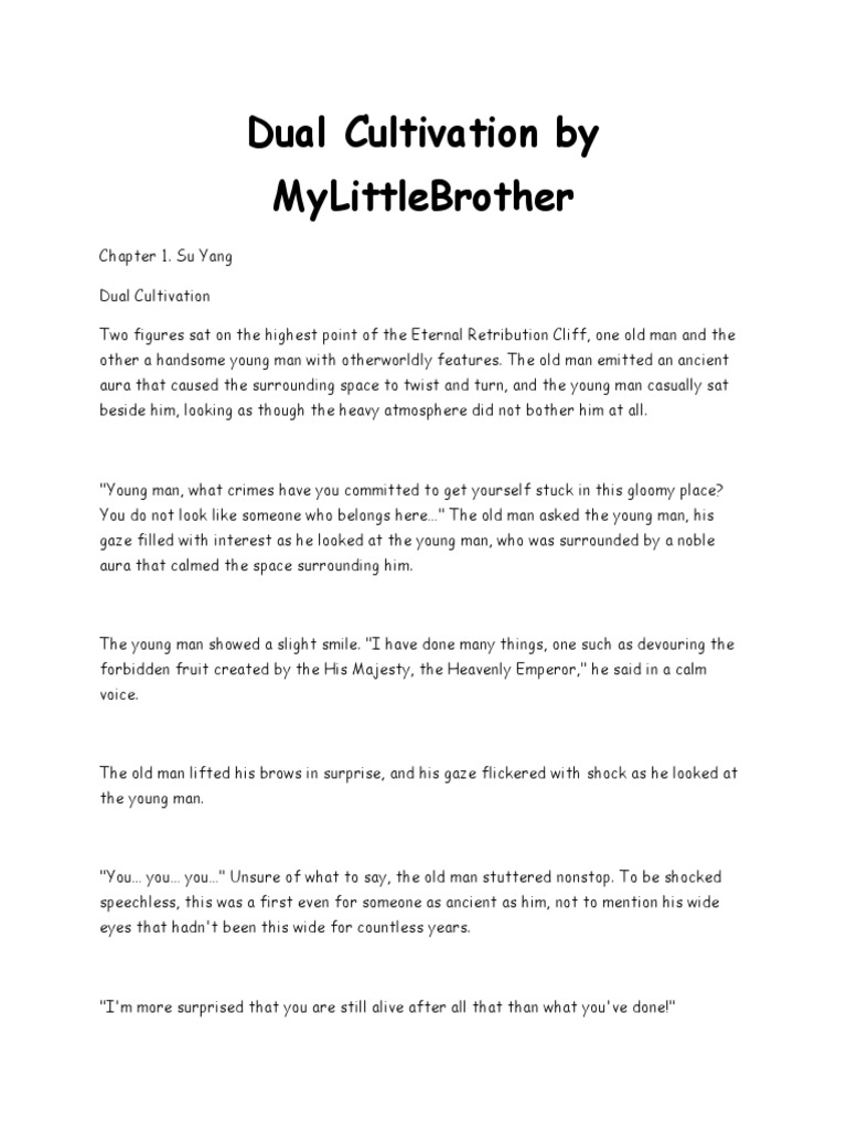 Dual Cultivation by MyLittleBrother | PDF