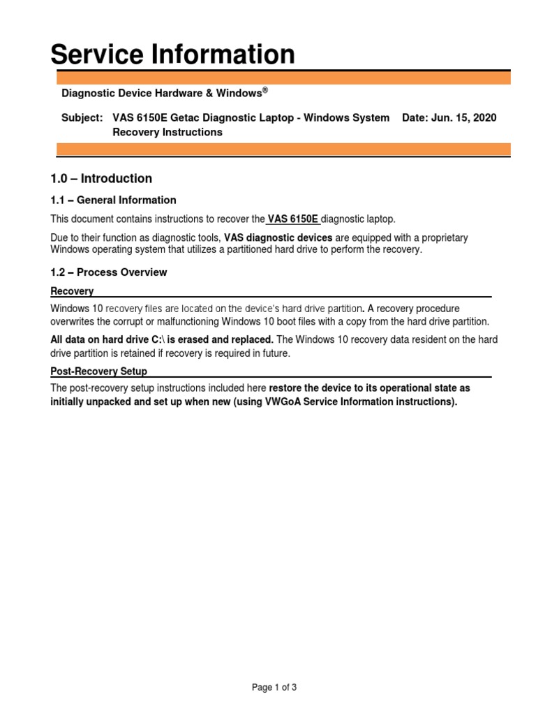 Service Information: 1.0 - Introduction | PDF | Windows 10 | Microsoft ...